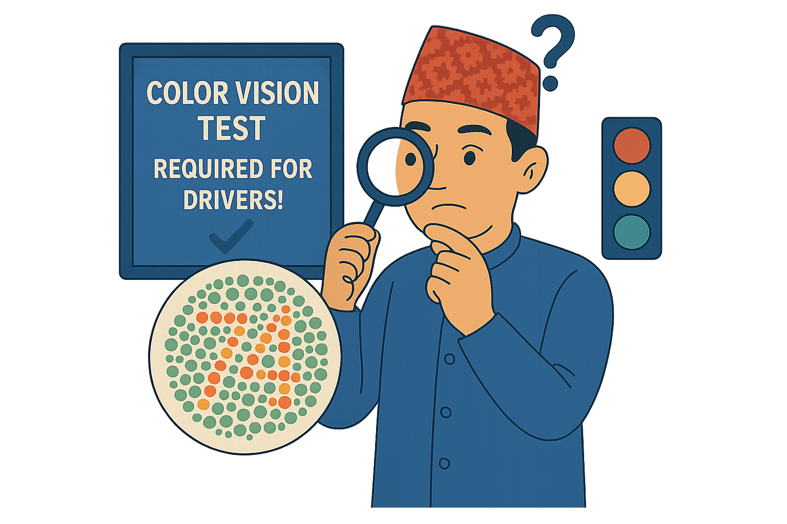 Free Ishihara Eye Test for Driving License Exam